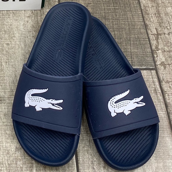 Lacoste | Shoes | Last One Lacoste Mens Slipper Sandal Rubber Material ...